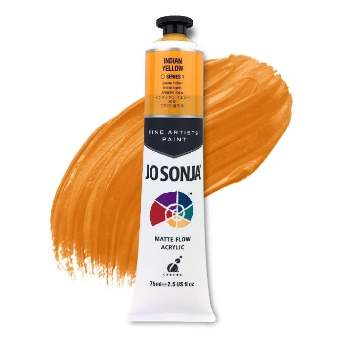 Jo Sonja - Artists Colors - Indian yellow S1 - 75ml - Foamtastic Crafts