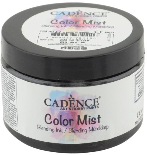 Cadence Color Mist Blending Inkt Verf 150 ml Zwart - Foamtastic Crafts