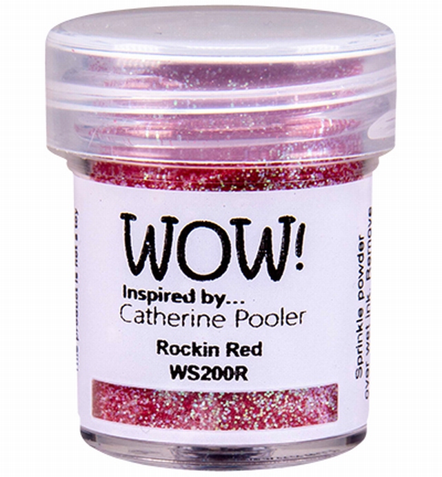 Wow embossing poeder - Rockin Red - 15ml - Foamtastic Crafts