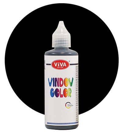 Viva Window Color - Schwarz - 90ml - Foamtastic Crafts